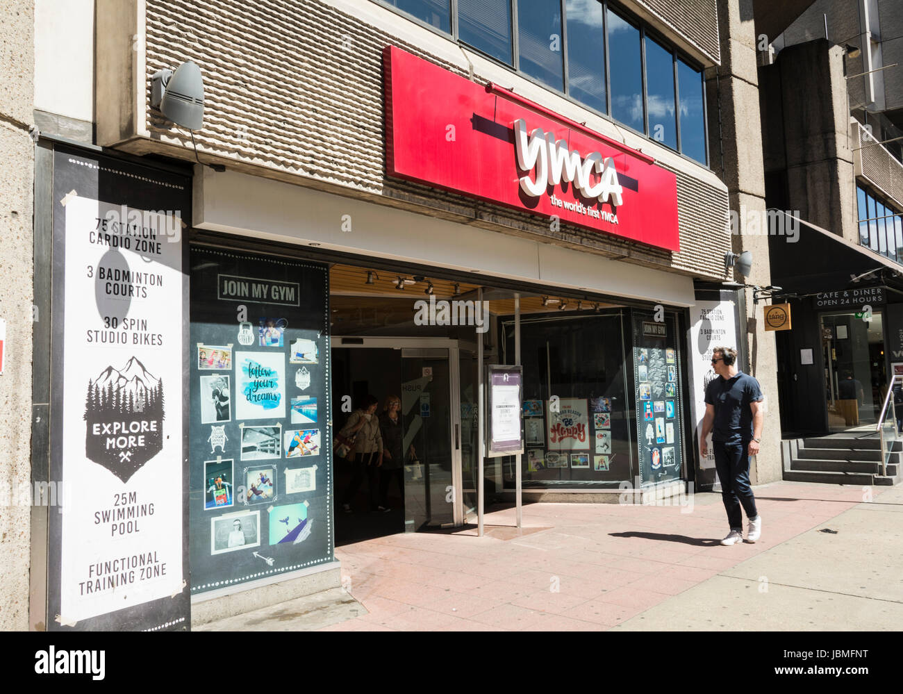 Ymca london sign hi-res stock photography and images - Alamy