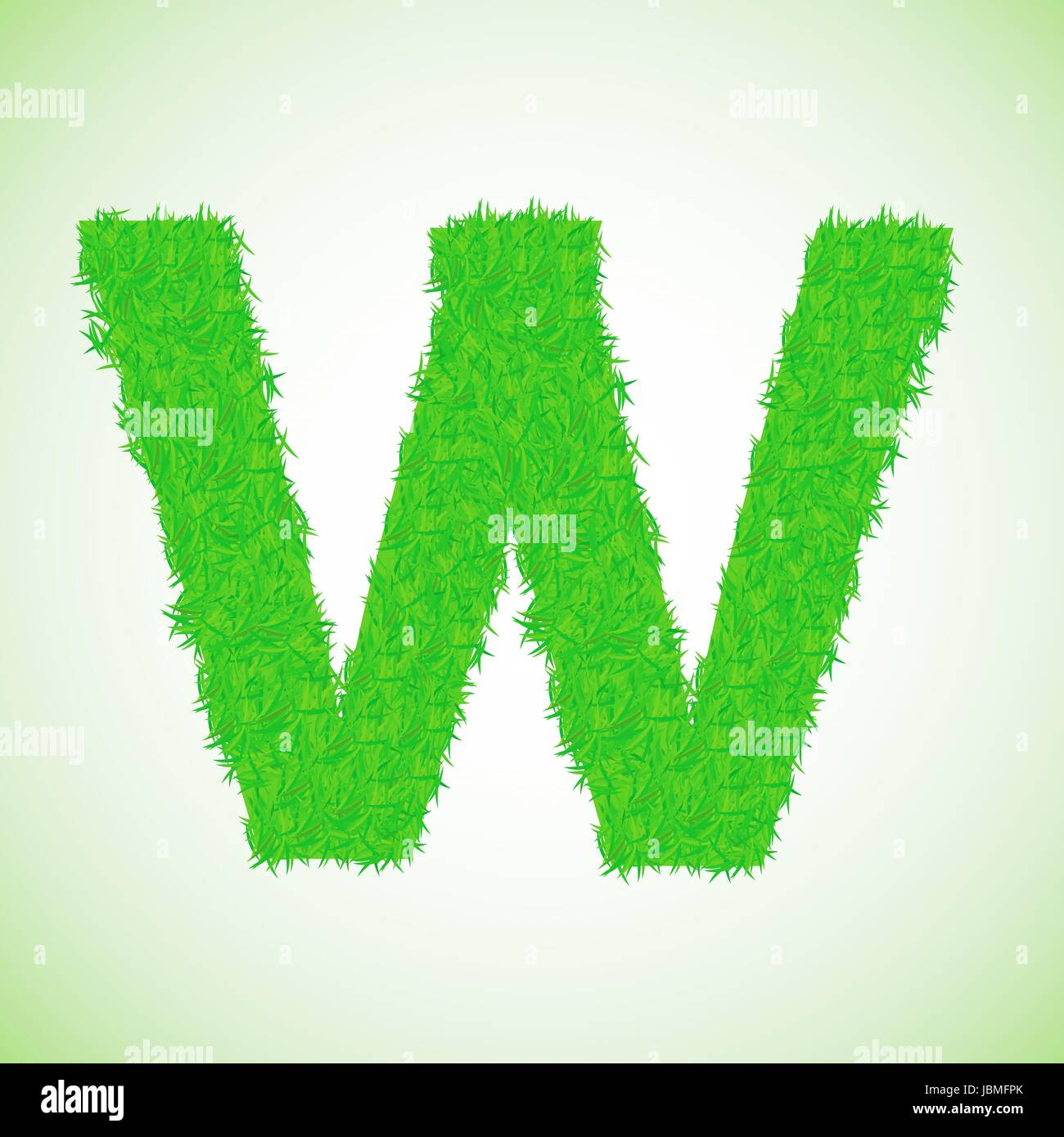 colorful illustration with grass letter on a green background for your ...