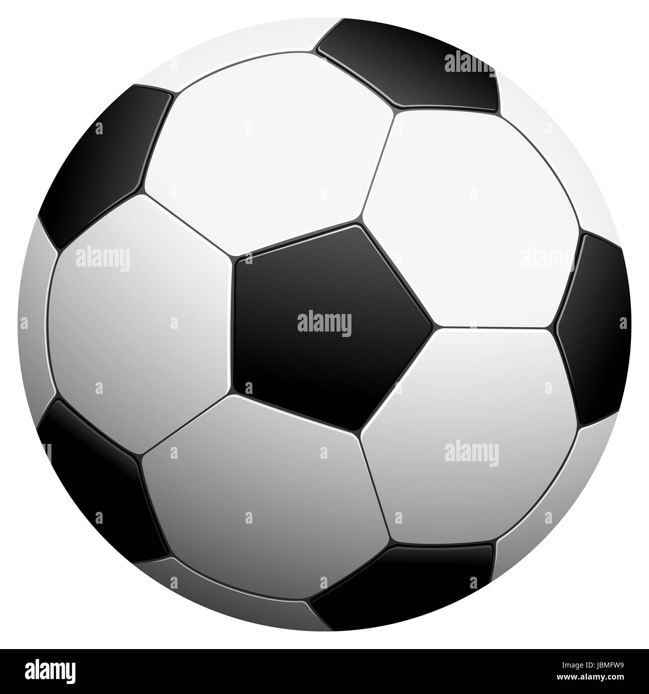 black and white football vector illustration Stock Photo - Alamy