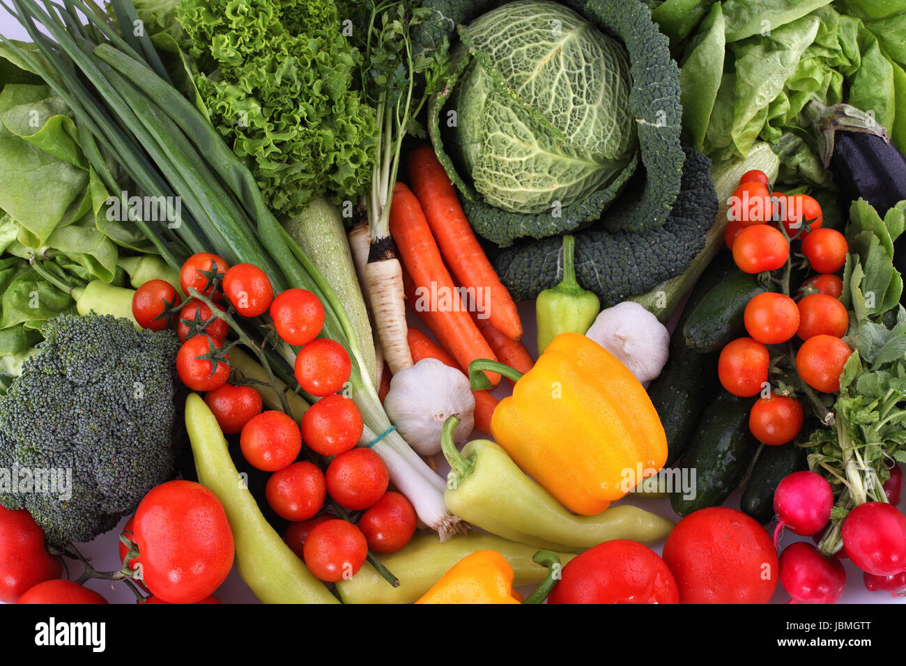 Collection of fresh vegetables Stock Photo - Alamy