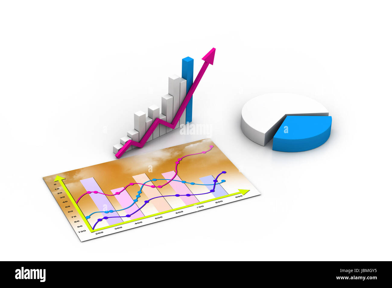 Business graph. chart, diagram, bar Stock Photo - Alamy