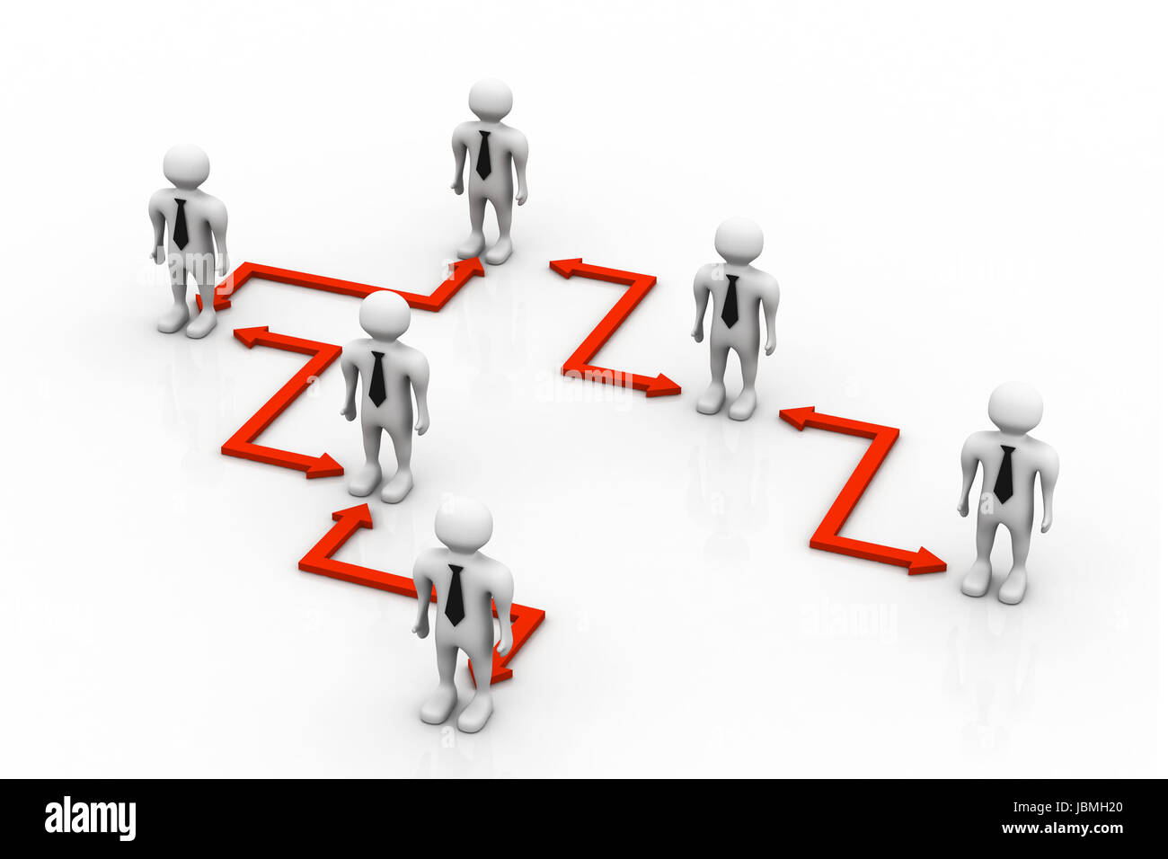 Business network connection stick figure hi-res stock photography and ...