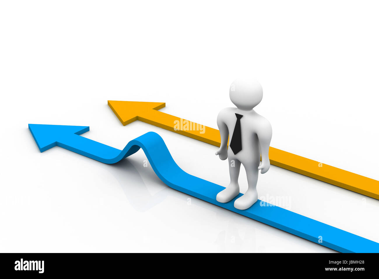 Men on arrow. Conceptual success image Stock Photo - Alamy