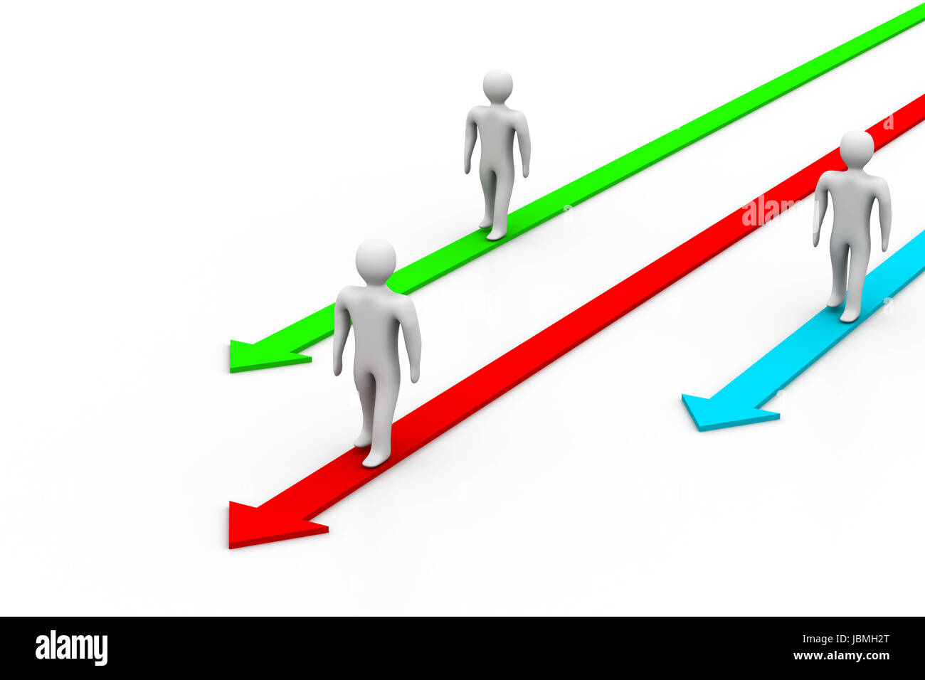 Selecting the right direction Stock Photo - Alamy