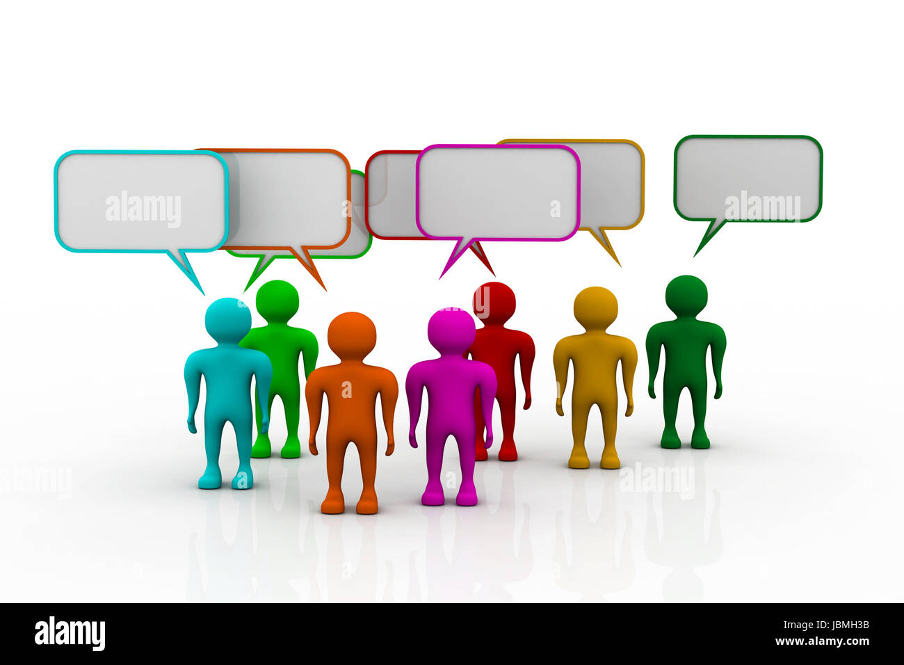social media people talk in speech bubbles Stock Photo - Alamy