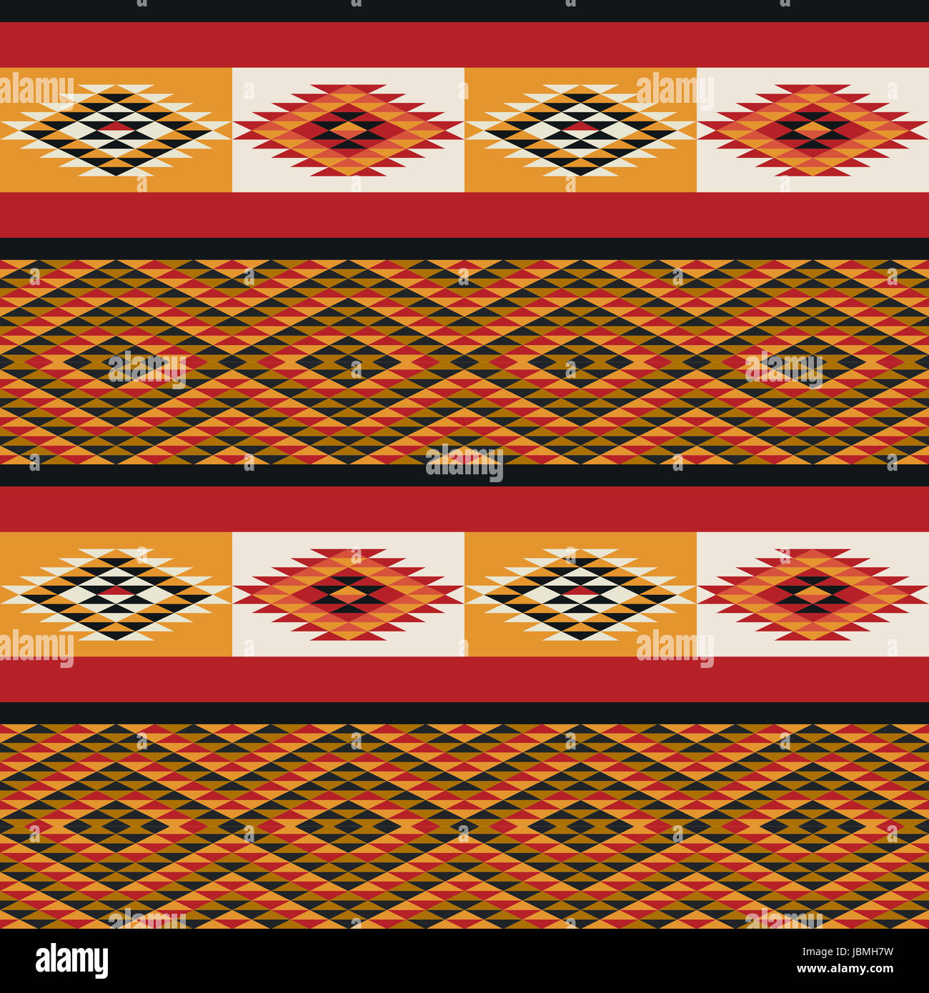 Seamless texture design with apache motif and colors Stock Photo - Alamy