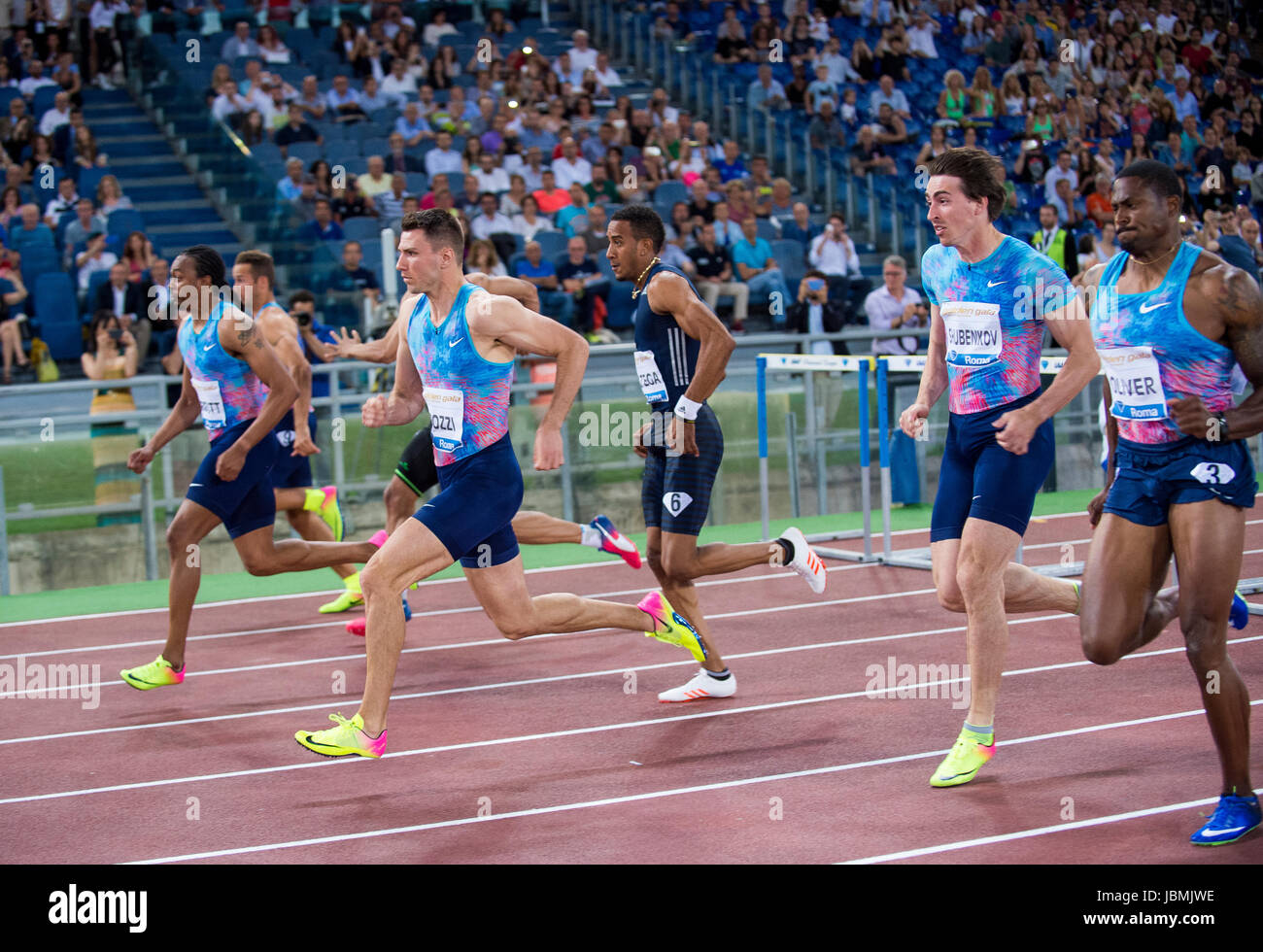 110m Men's Hurdles Stock Photo - Alamy