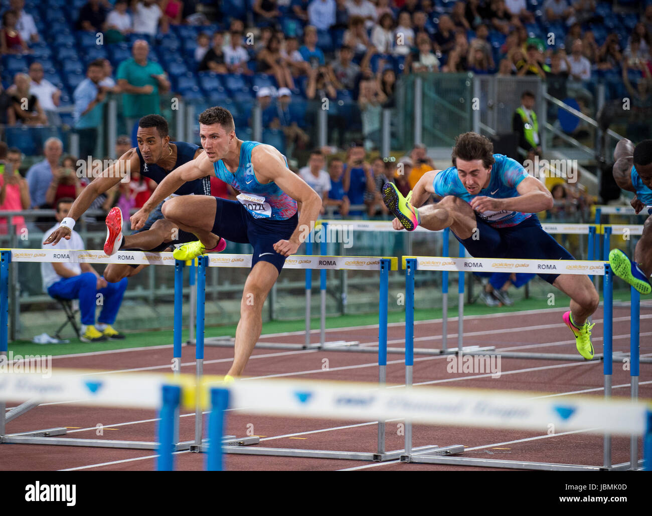 110m Men's Hurdles Stock Photo - Alamy