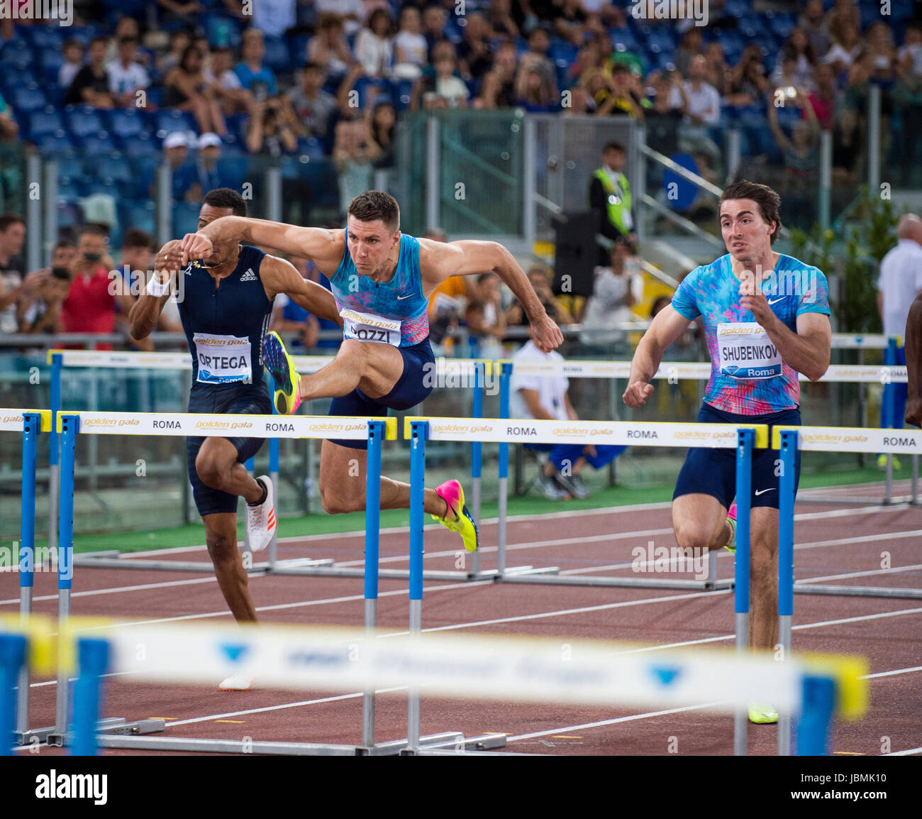 110m Men's Hurdles Stock Photo - Alamy