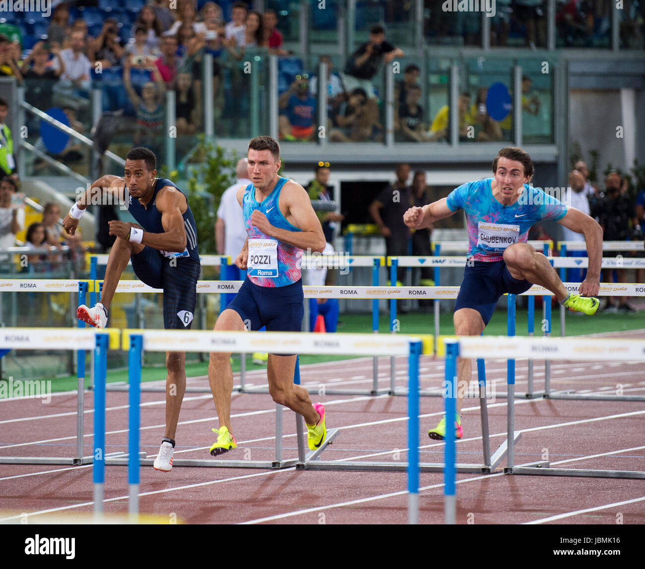 110m Men's Hurdles Stock Photo - Alamy