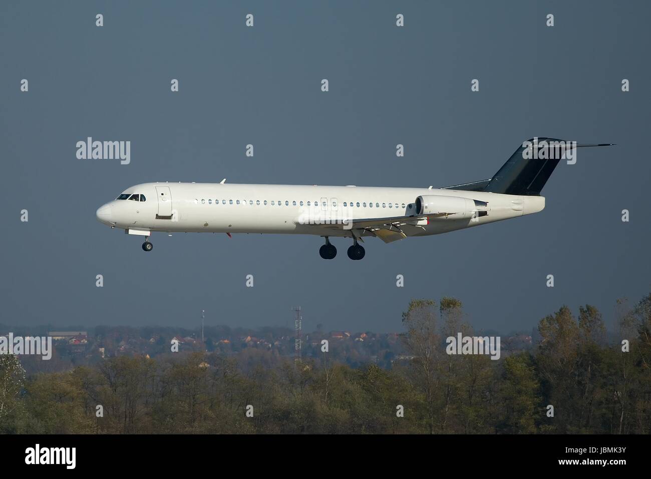 Crosswind landing of a plane Stock Photo - Alamy