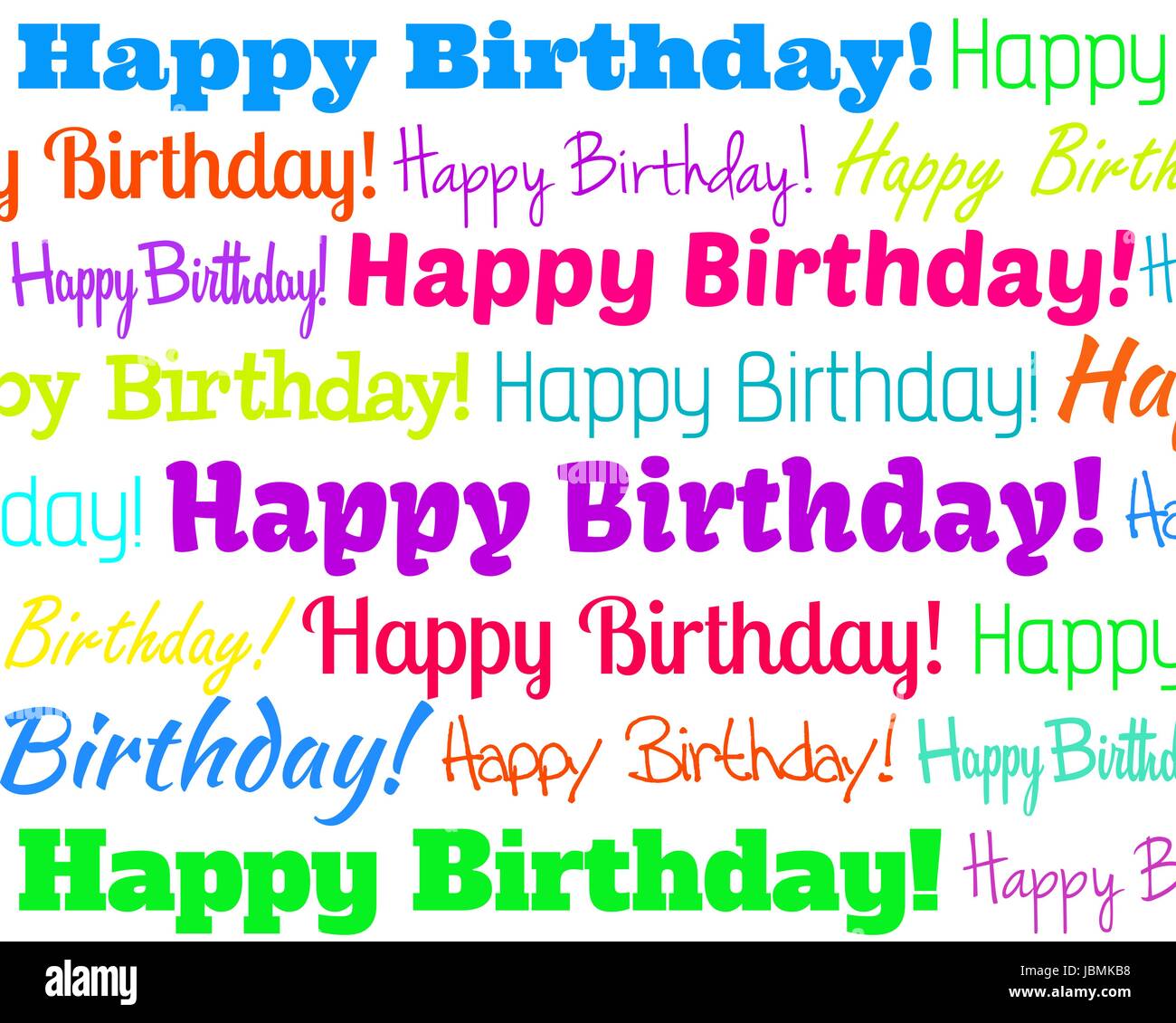 Birthday message different colors hi-res stock photography and images ...