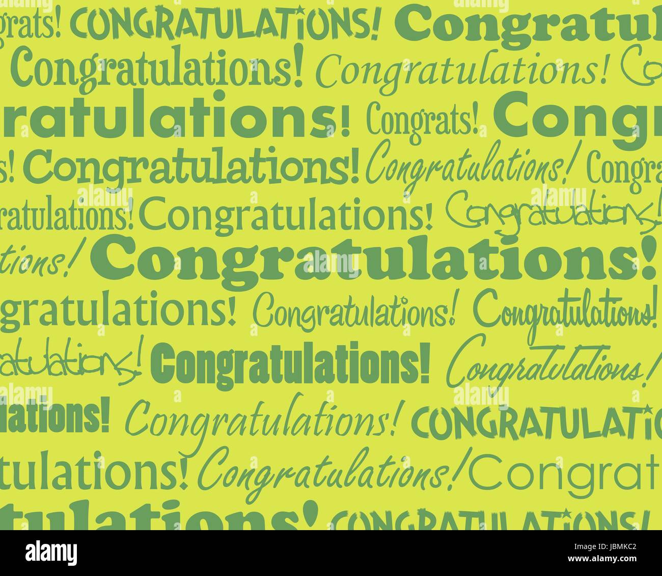 Grouped collection of different Congratulations text Stock Vector Image ...