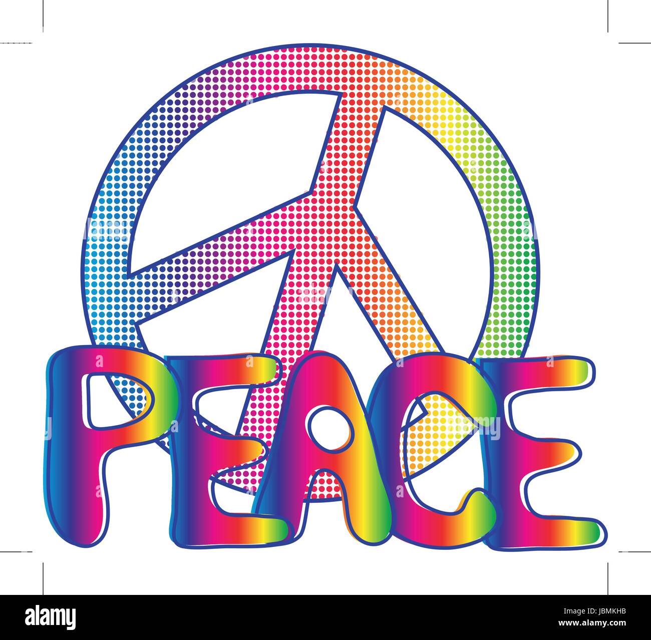 Peace Text with peace sign symbols Stock Vector Image & Art - Alamy
