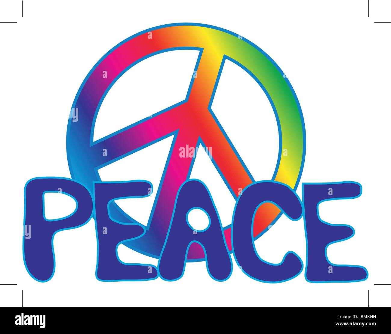 Peace Text with peace sign symbols Stock Vector Image & Art - Alamy