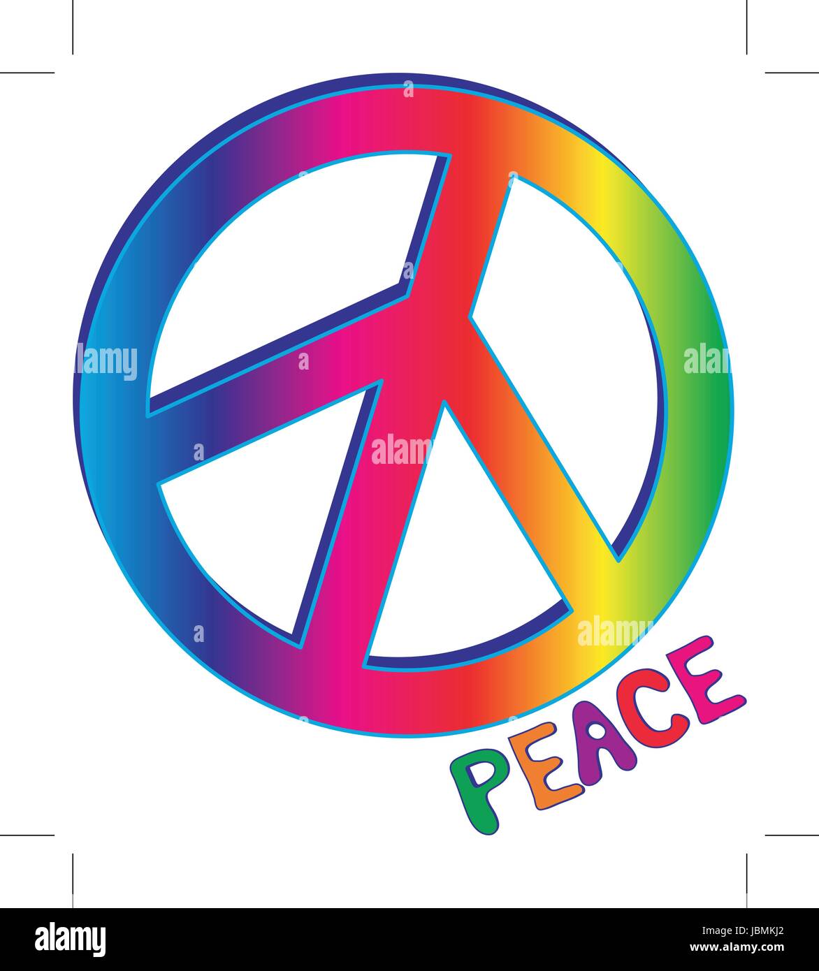Peace Text with peace sign symbols Stock Vector Image & Art - Alamy