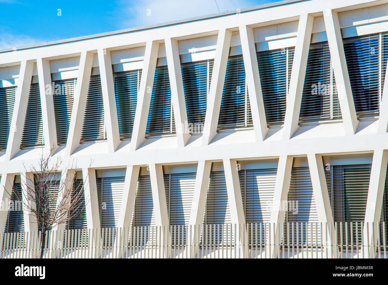 Facade of German School. Madrid, Spain Stock Photo - Alamy