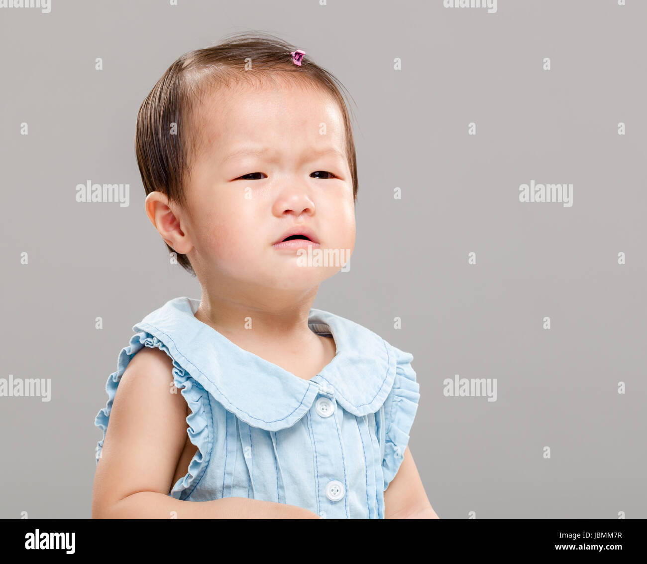 Baby girl get angry Stock Photo - Alamy