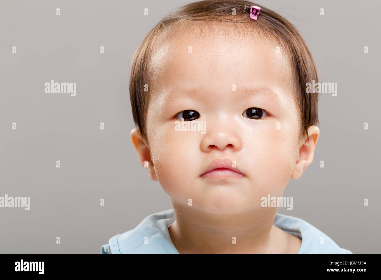 Baby Girl head shot Stock Photo - Alamy