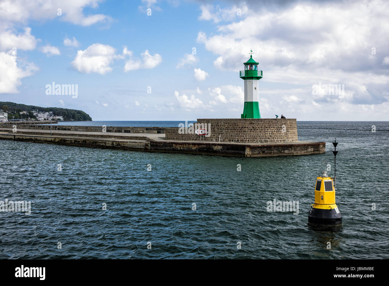 Die Mole in Saßnitz auf der Insel Rügen Stock Photo - Alamy