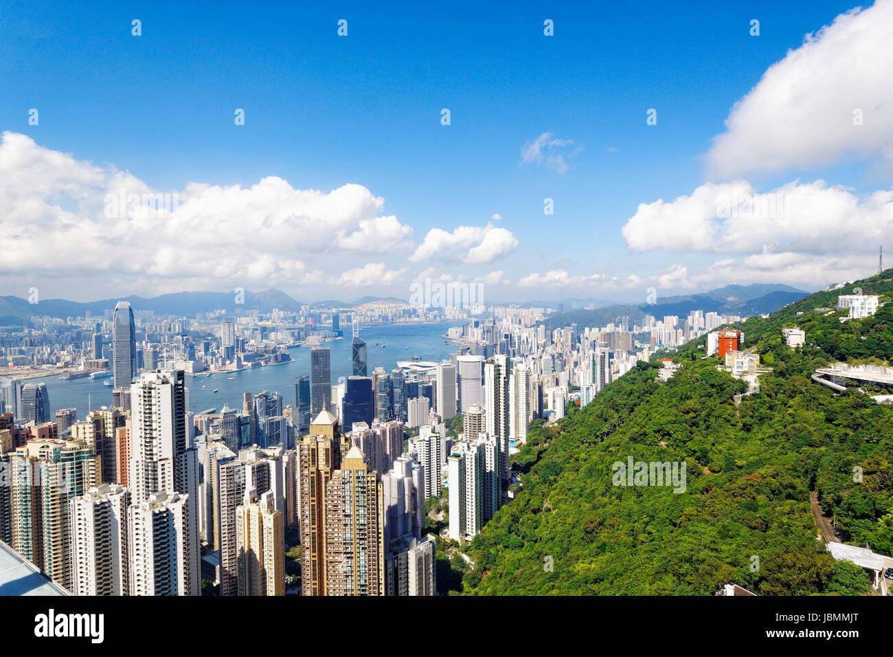 Hong Kong skyline. View from Victoria Peak Stock Photo - Alamy