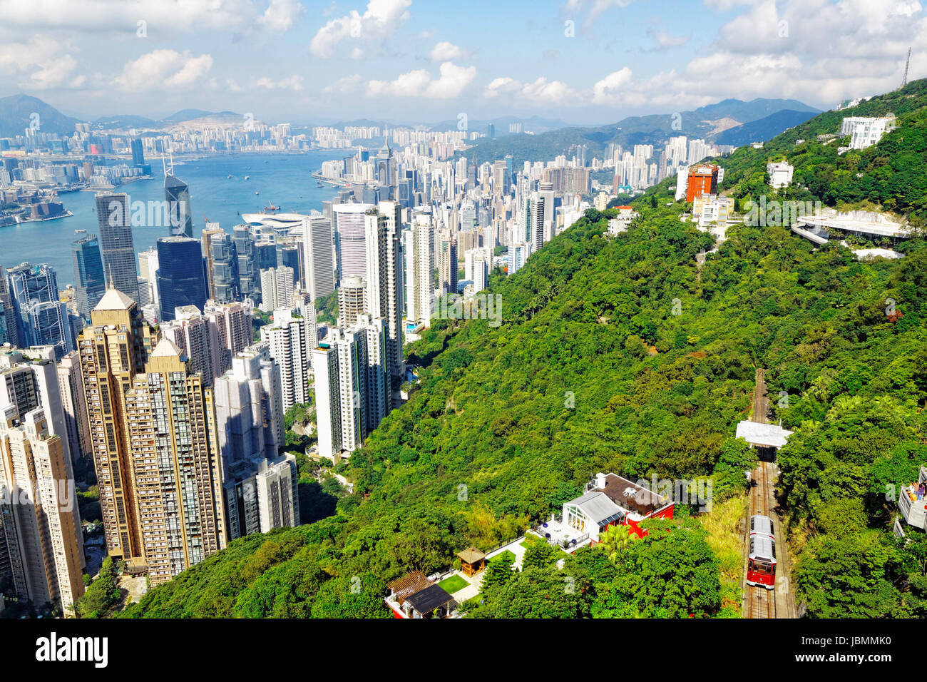 Hong Kong skyline. View from Victoria Peak Stock Photo - Alamy