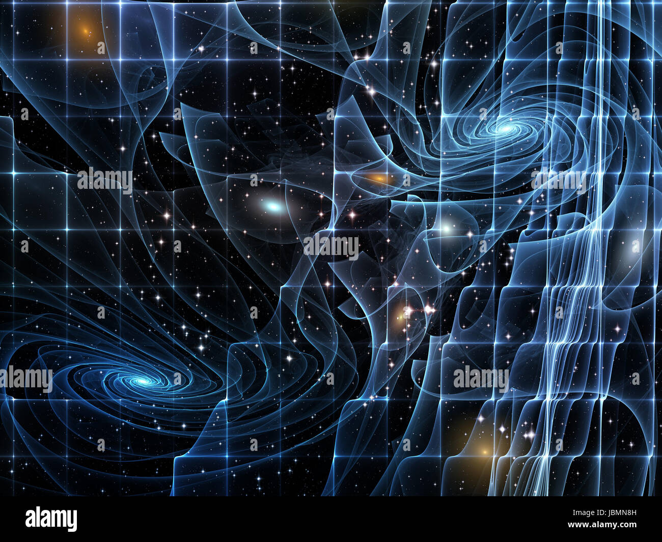 Geometry of Space series. Artistic abstraction composed of conceptual ...