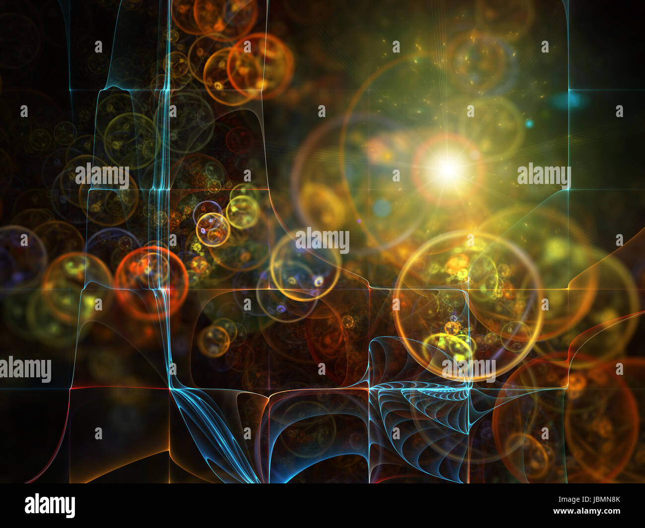 Geometry of Space series. Artistic abstraction composed of conceptual ...