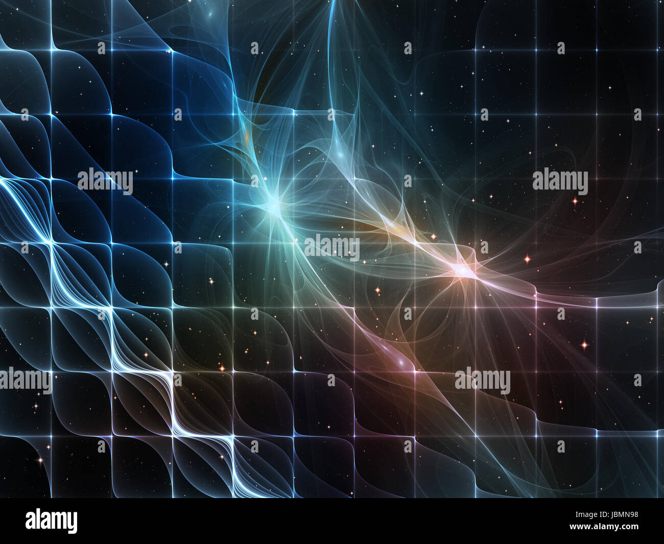 Geometry of Space series. Arrangement of conceptual grids, curves and ...