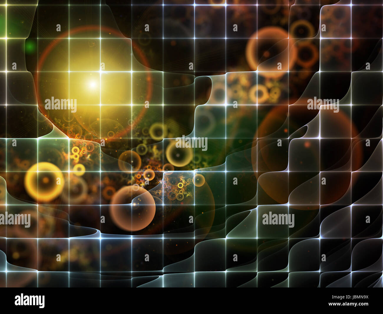 Geometry of Space series. Creative arrangement of conceptual grids ...