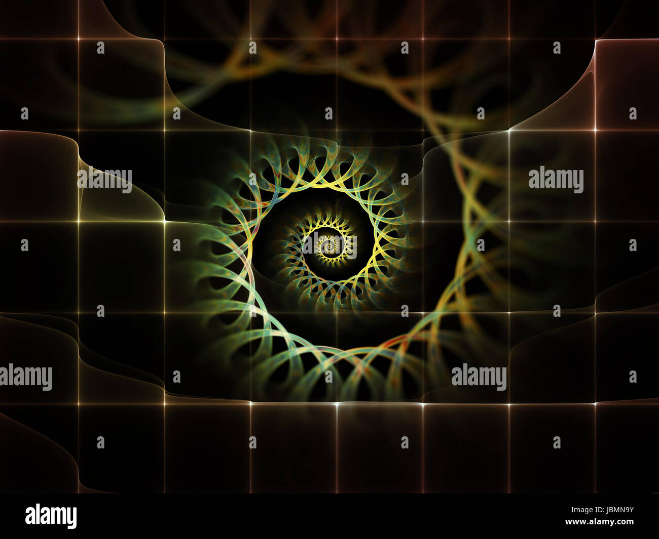 Geometry of Space series. Creative arrangement of conceptual grids ...