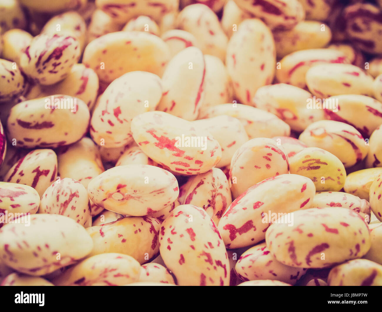 Vintage retro looking Beans soup salad food background Stock Photo - Alamy