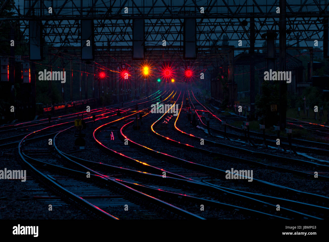 Wet Railway Track High Resolution Stock Photography and Images - Alamy