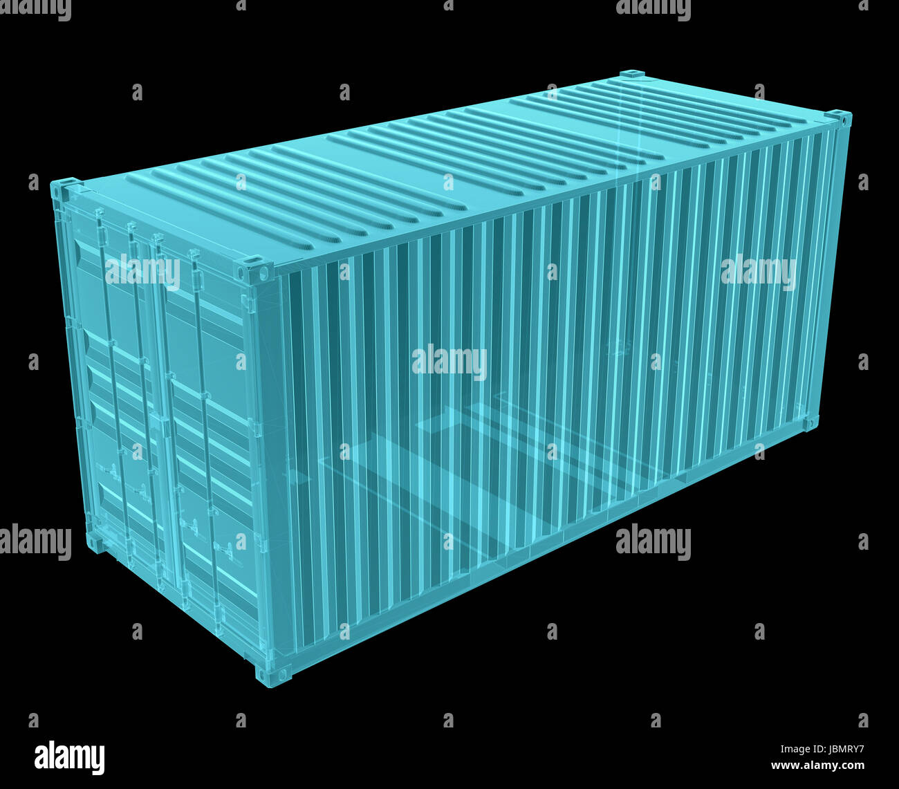 X-Ray Image Of Shipping container Stock Photo - Alamy