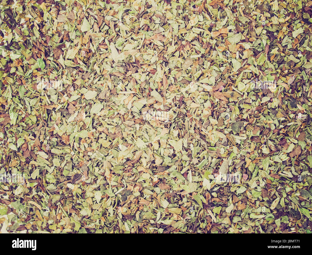 Vintage retro looking Wild marjoram origanum spice used in ...