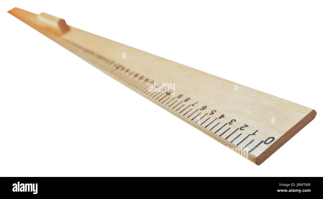 drawing wooden meter ruler isolated on white background Stock Photo - Alamy