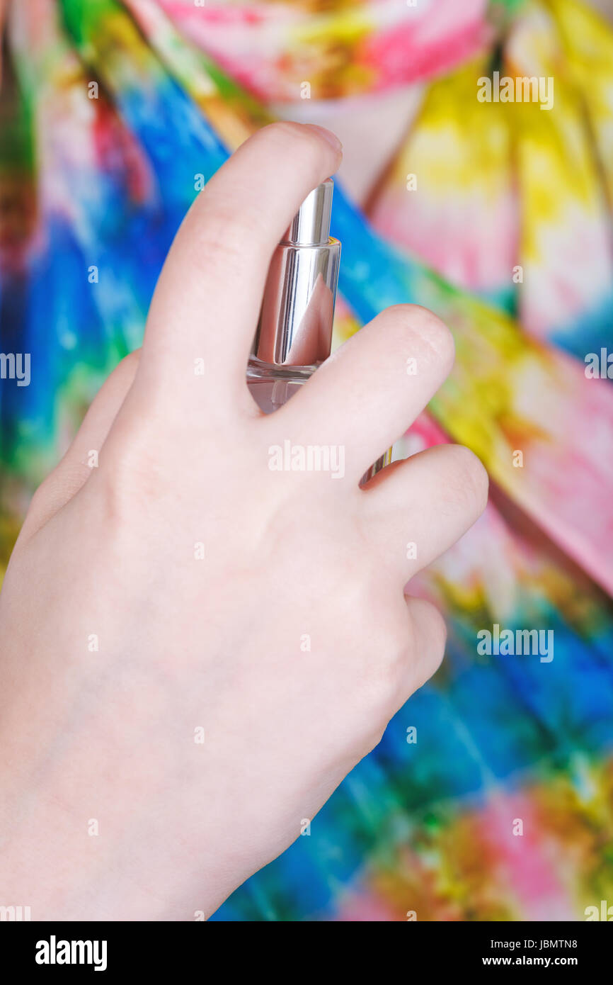 Perfume spray neck hi-res stock photography and images - Alamy