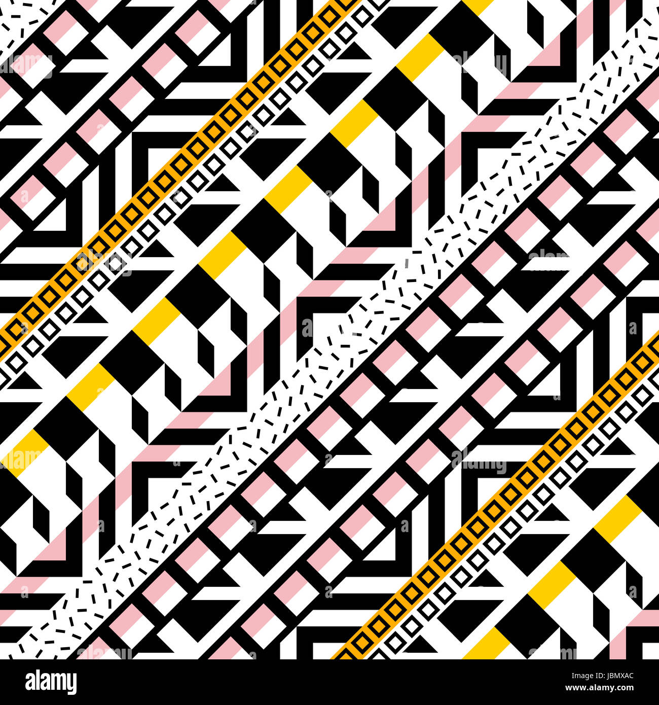 Retro color tribal seamless pattern. Fancy abstract geometric art print ...