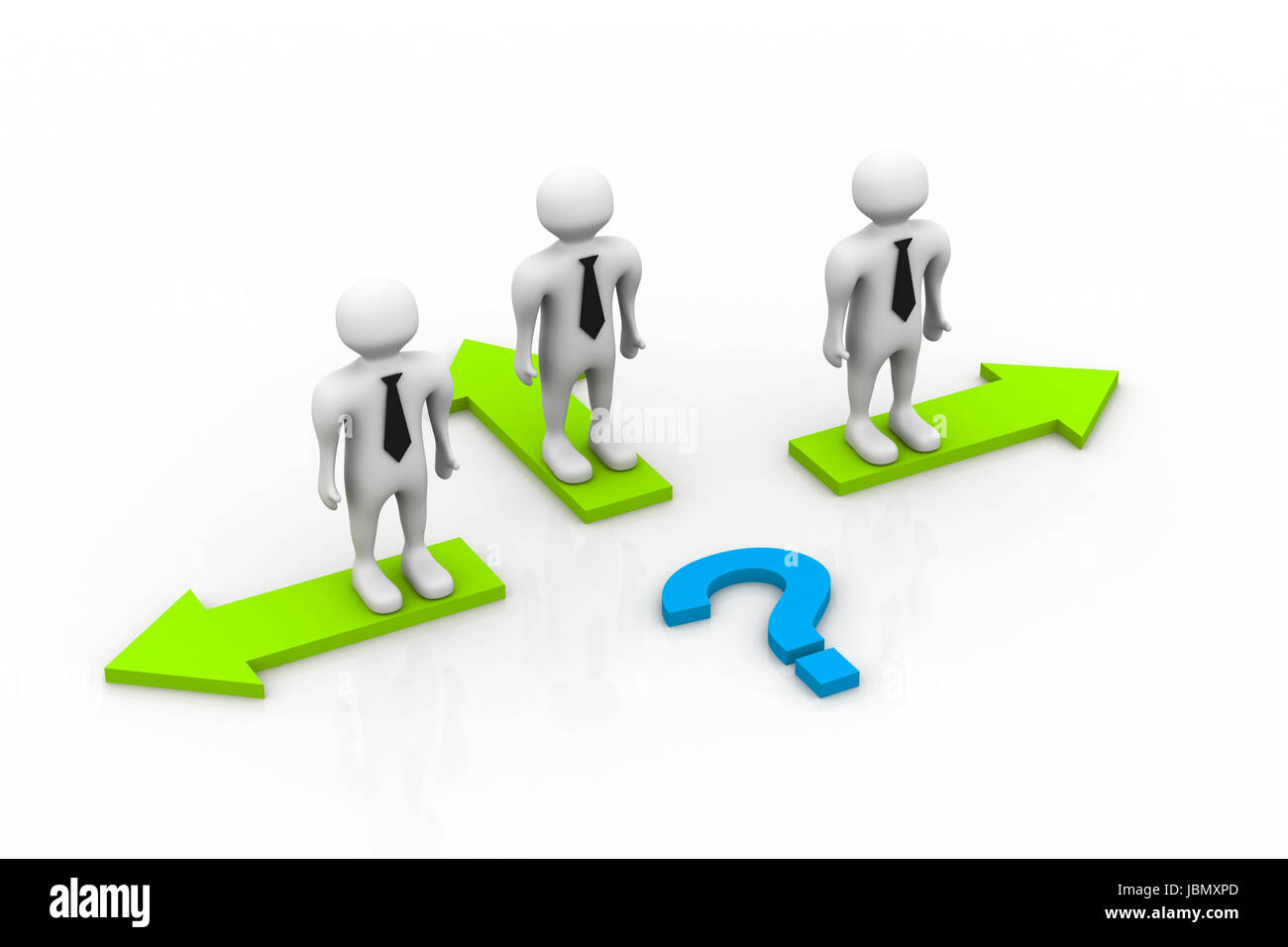 Group people question mark 3d hi-res stock photography and images - Alamy