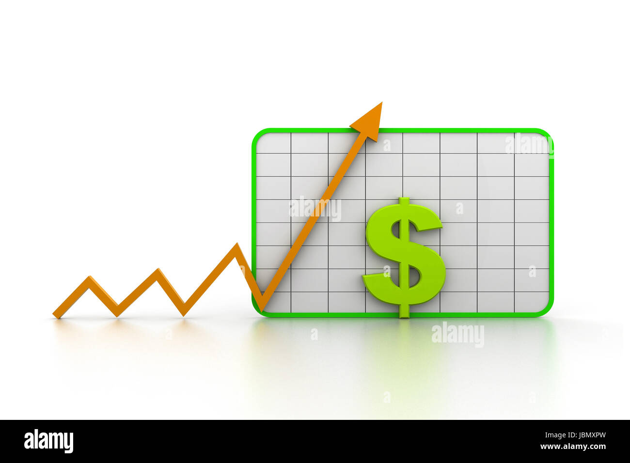 Financial growth graph Stock Photo - Alamy