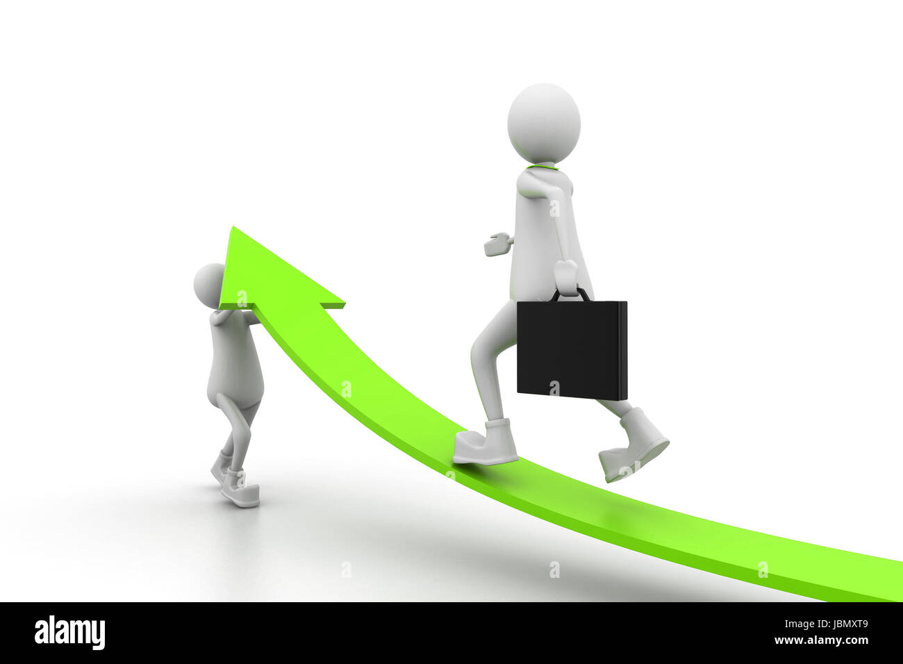 Growing business graph with people Stock Photo - Alamy