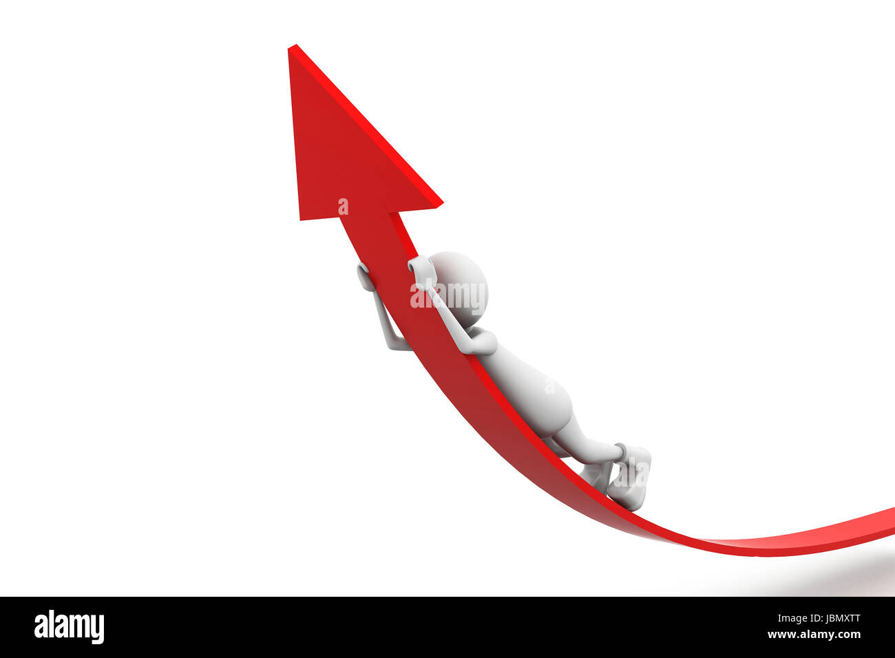Man with arrow Stock Photo - Alamy