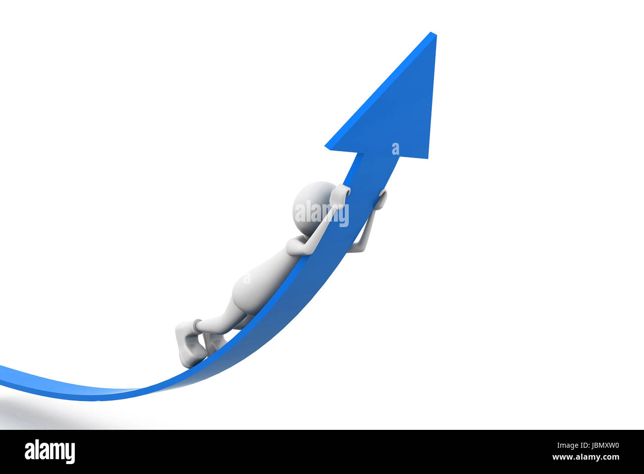 Man with arrow Stock Photo - Alamy