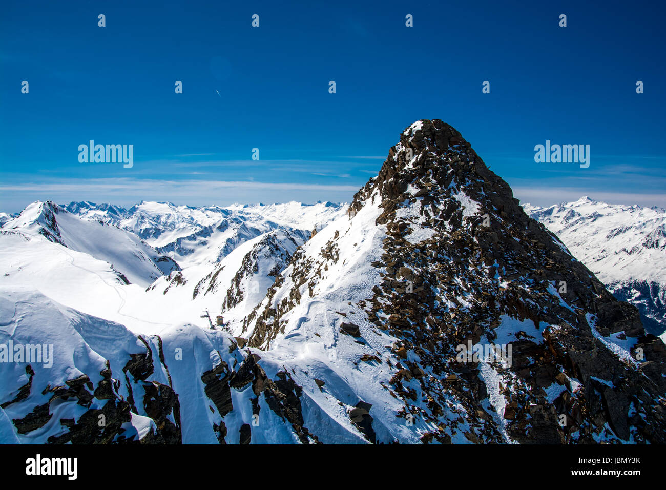 Ski resort of Neustift Stubai glacier Austria Stock Photo - Alamy