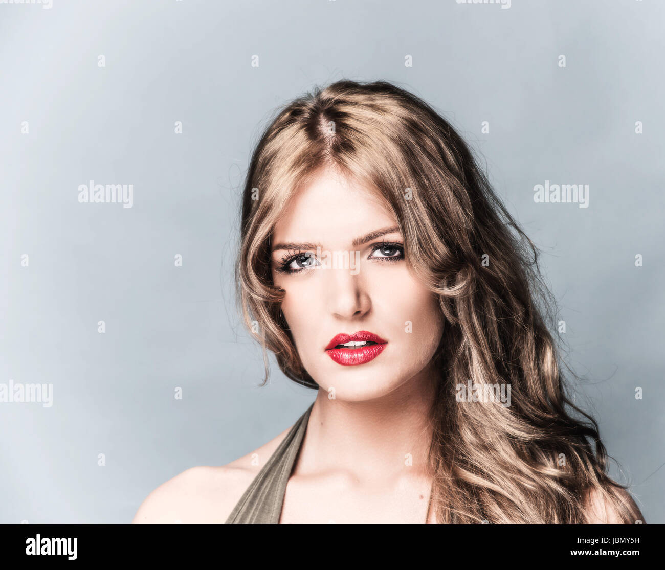 high key portrait of a beautiful woman Stock Photo - Alamy