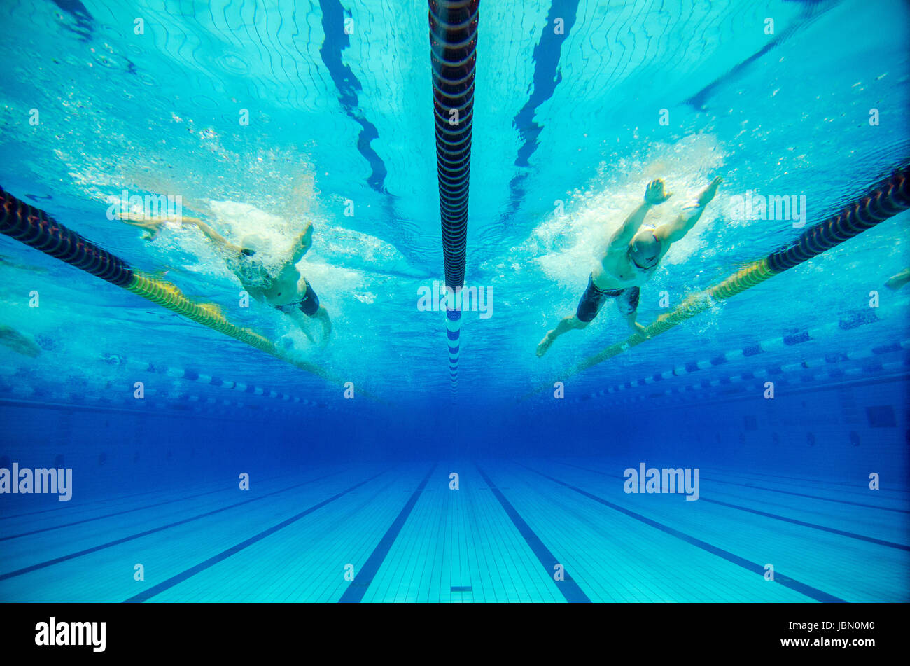 swimming competition in a pool Stock Photo - Alamy