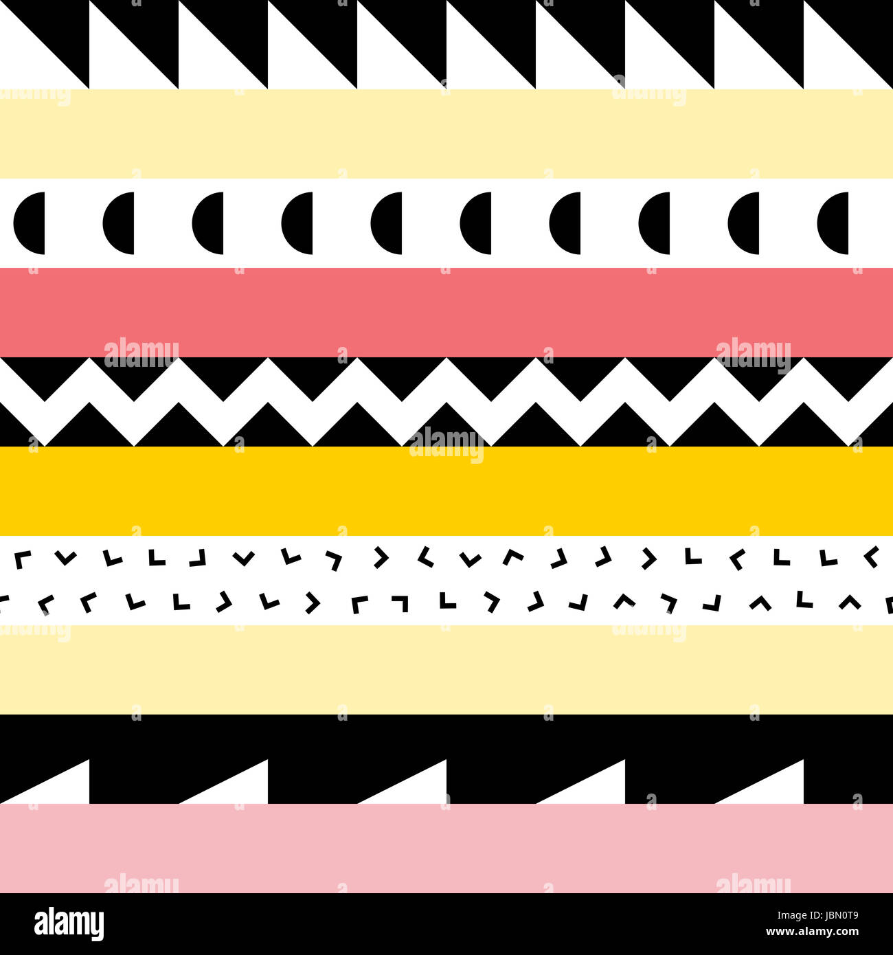 Retro color tribal seamless pattern. Fancy abstract geometric art print ...
