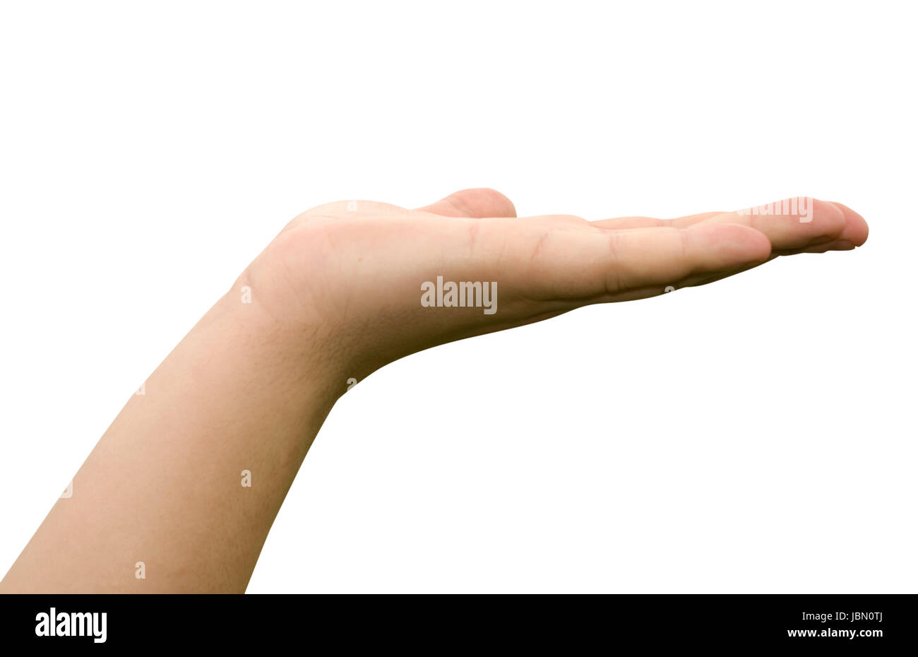 Man hand isolated on white Stock Photo - Alamy