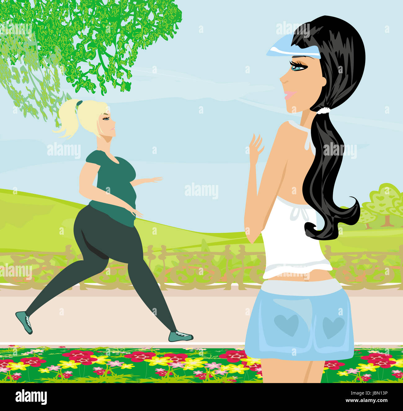 Fat fitness woman wants lose weight hi-res stock photography and images ...