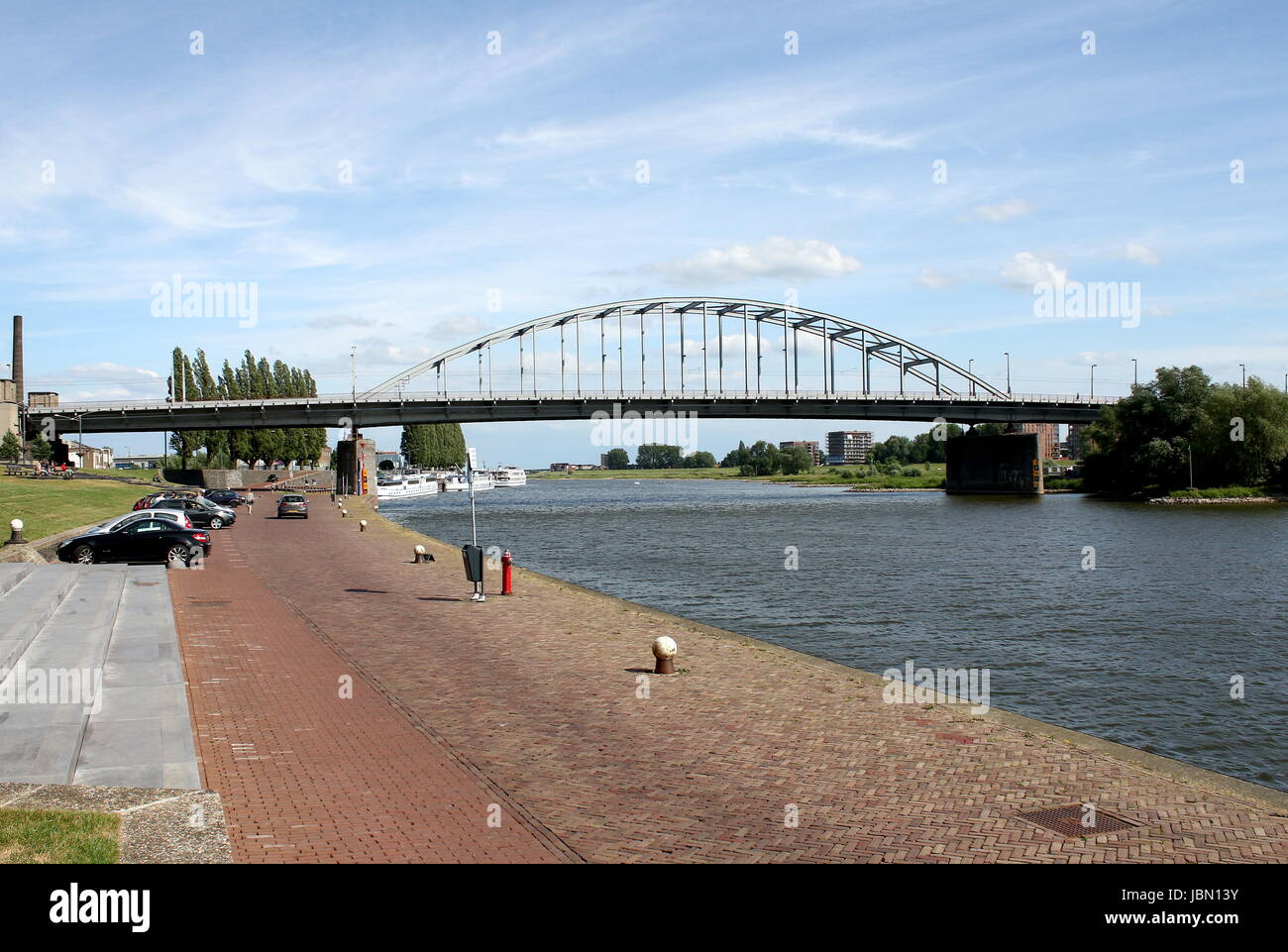 John Frostbrug (John Frost Bridge) over the Lower Rhine, centre of ...